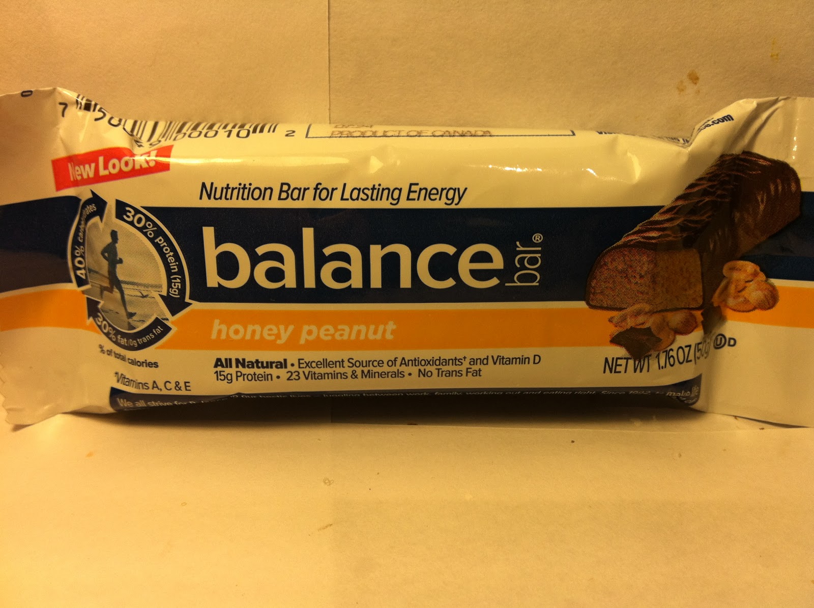 Crazy Food Dude: Review: Balance Bar Honey Peanut Bar