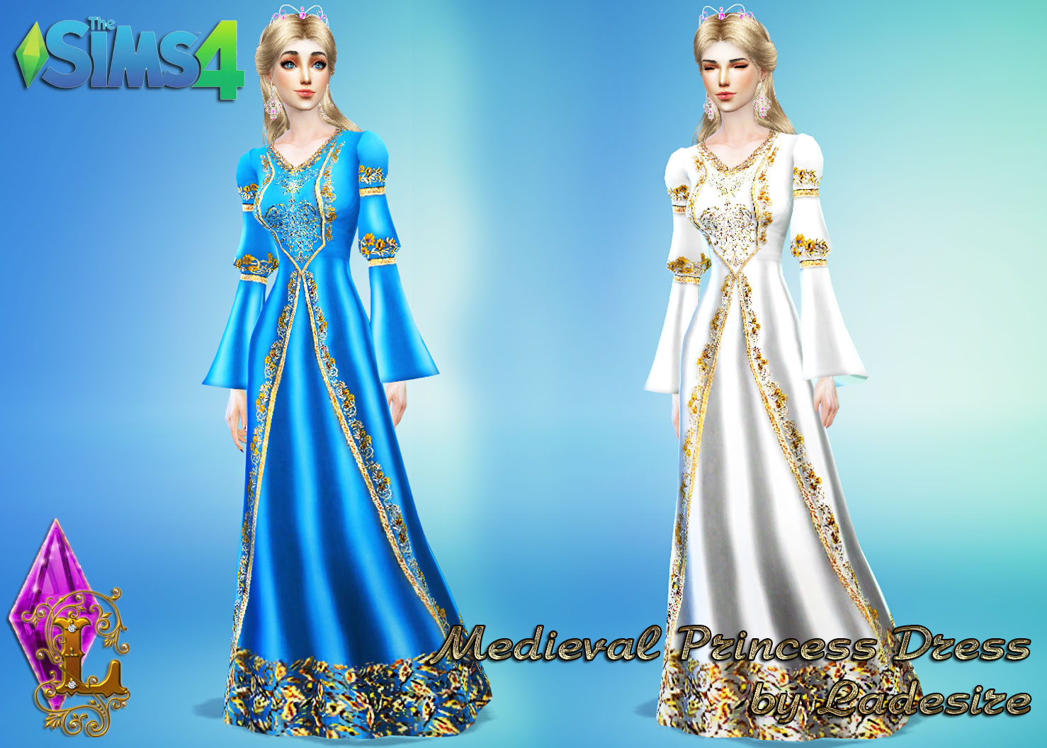 Ladesire's creative corner): TS4 - Medieval Princess Dress by Ladesire