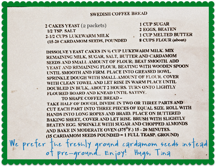 What We Keep: Swedish Coffee Bread- Magoo Bakes!