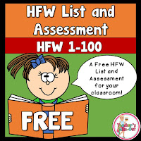 HFW Word List and Assessment Freebie | Teacher's Take-Out