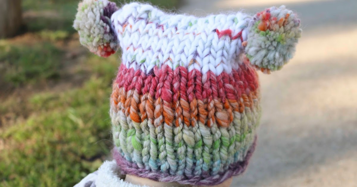 ChemKnits: Cloudy Rainbow Hat Pattern
