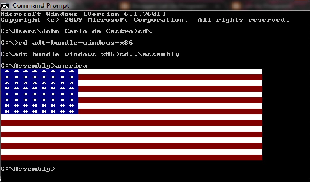 Hello World! : Assembly Code Using 10h for Graphical Display (American ... Hello World! : Assembly Code Using 10h for Graphical Display (American ...