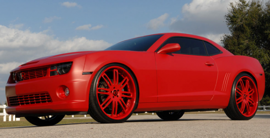 Matte Fanatic: NBA's Kevin Durant's custom Matte red Chevrolet Camaro