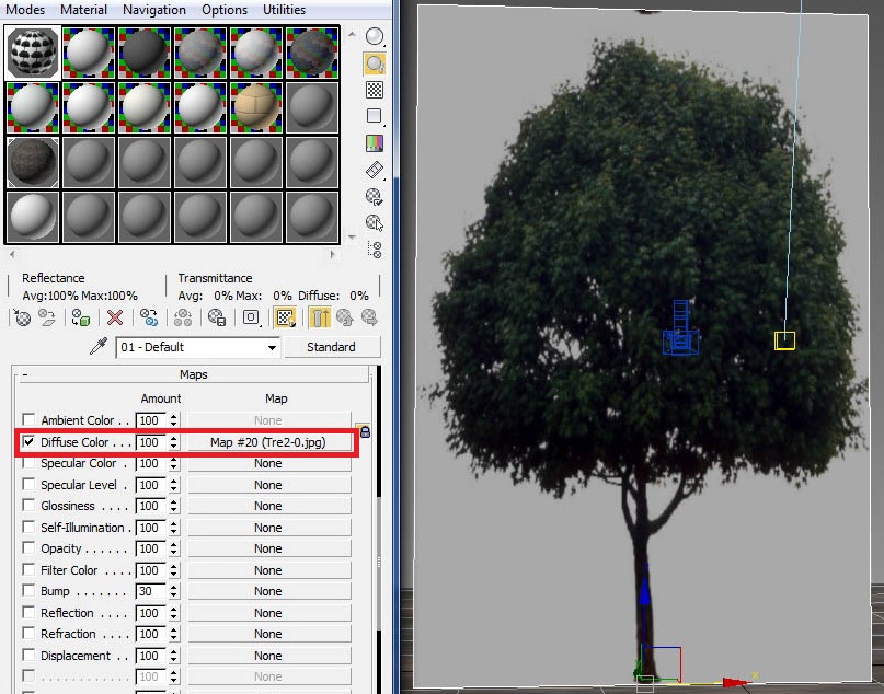 3ds max tutorial: 3ds max tutorial-How to make a tree using opacity map ...