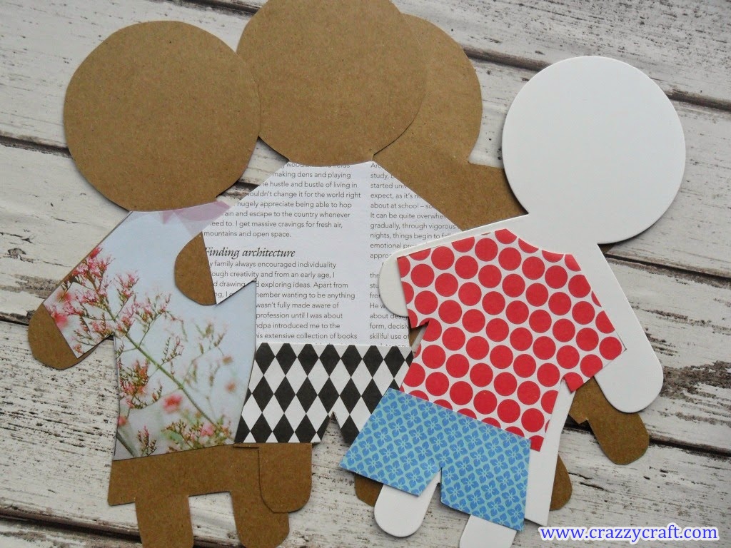 Happy people activities for kids - crazzy craft