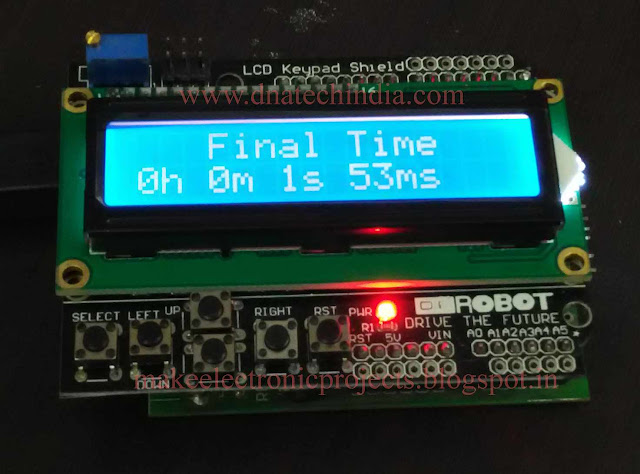 Arduino Based Stopwatch ~ Crazy for Electronics