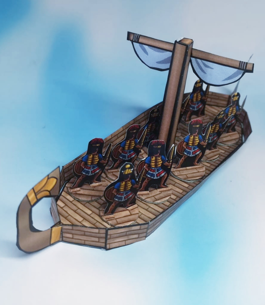 il wargamer solitario: Papercraft ancient egyptian ship