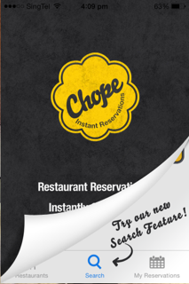 Chope Online Reservations Website/App: Restaurant Table Bookings Made ...