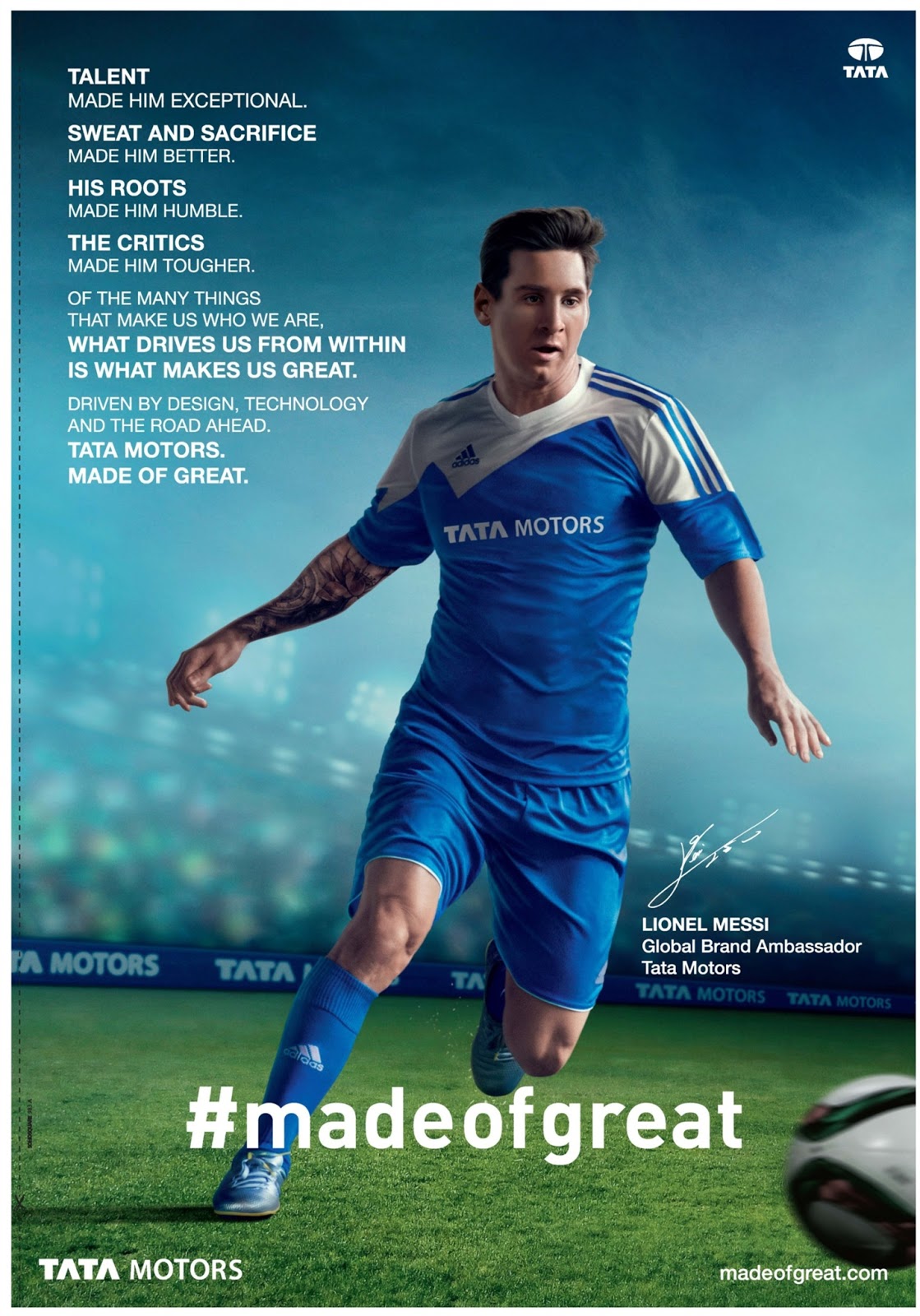 Twenty22-India on the move: Messi is TaMo's Brand Ambassador
