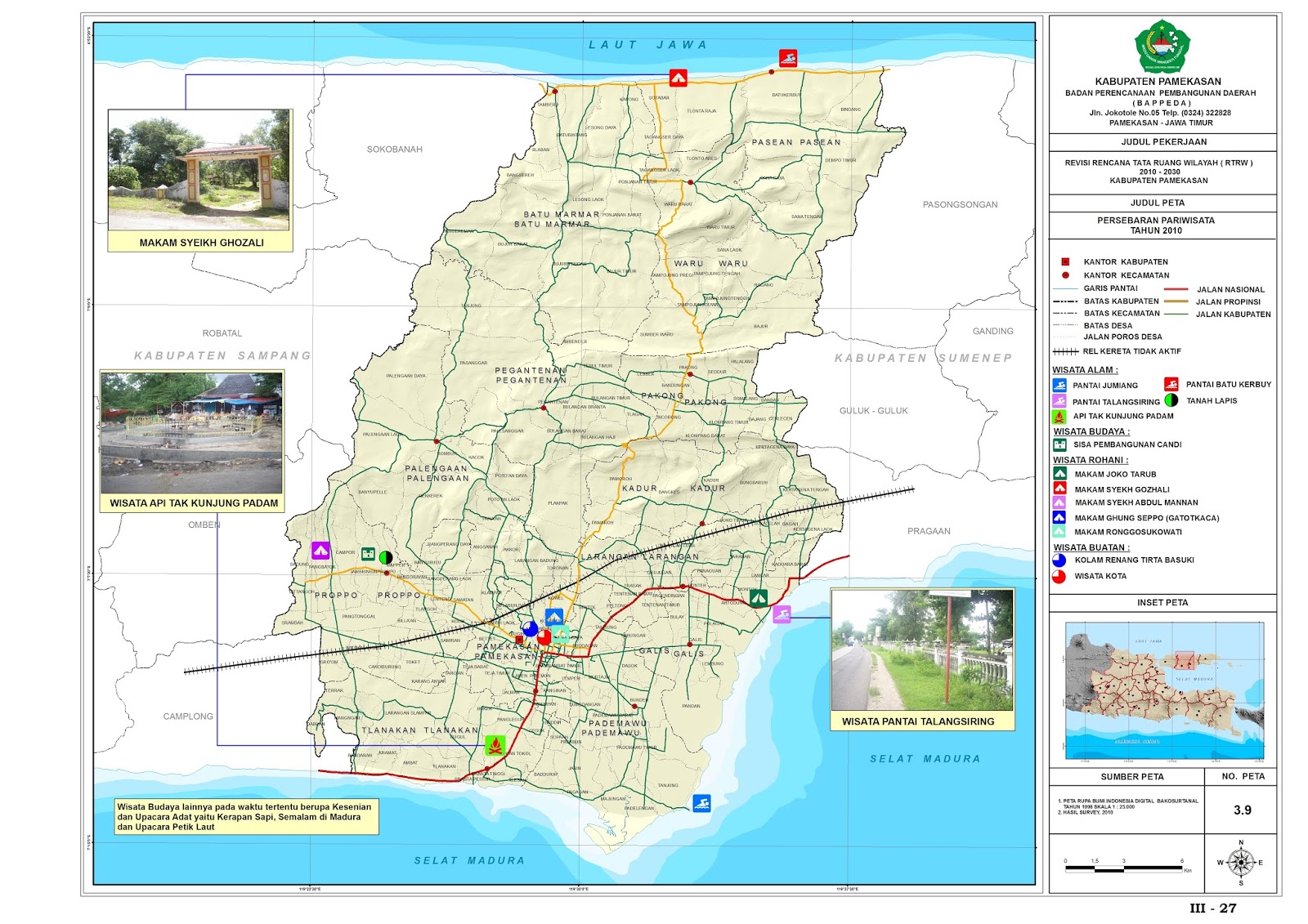 Peta Kabupaten Pamekasan