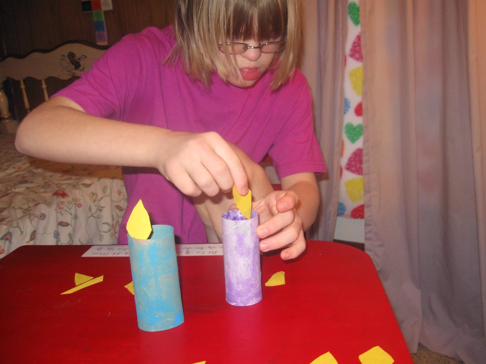 Christmas Craft: Glowing Advent Candles