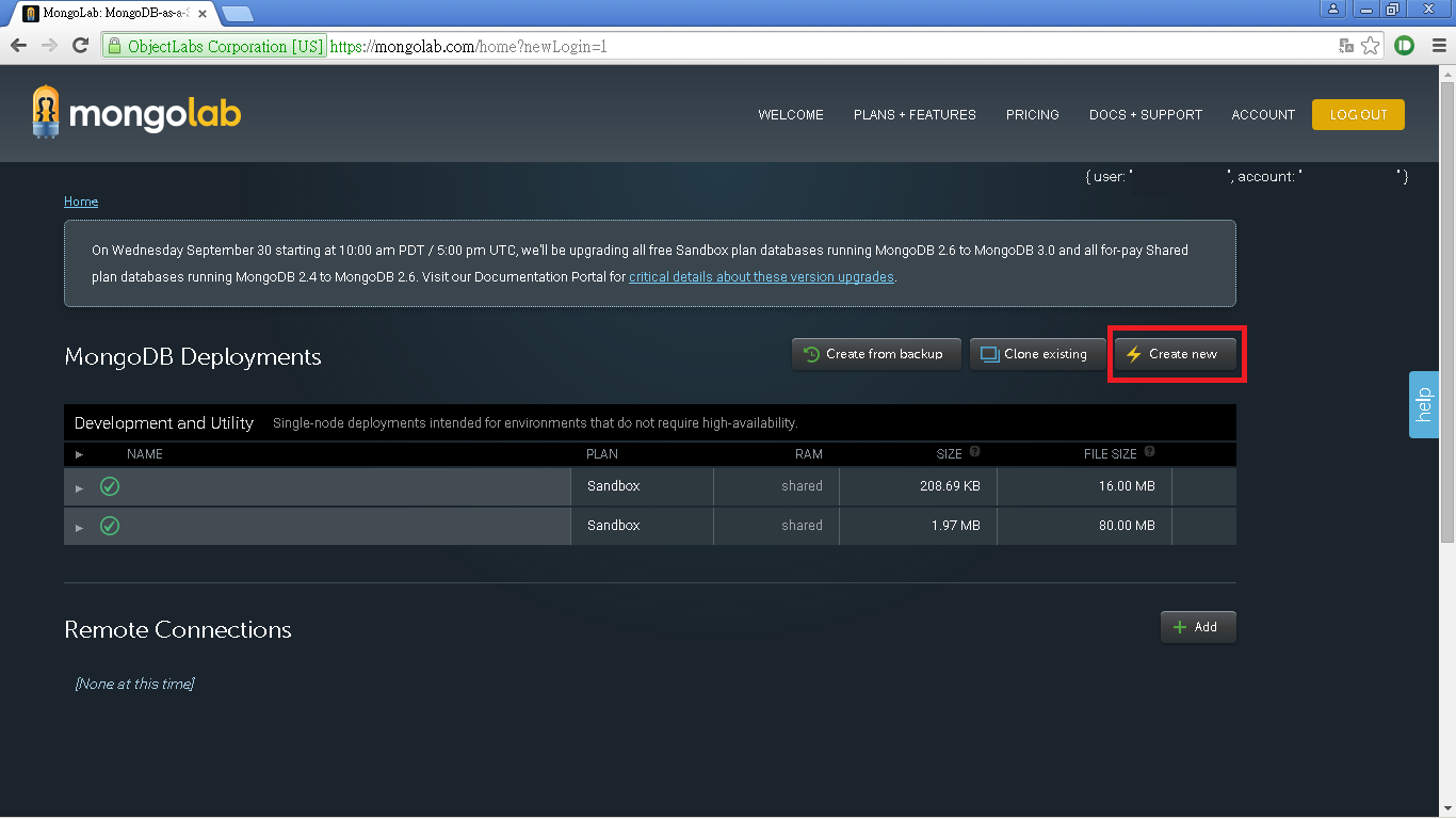好癢的學習筆記: [Node.js]mongolab & mongodb 初探