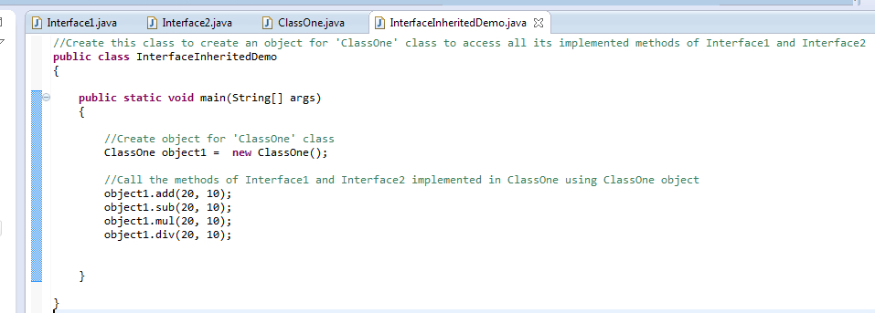 Testing Tools Qa Training Interface Inheriting Another Interface