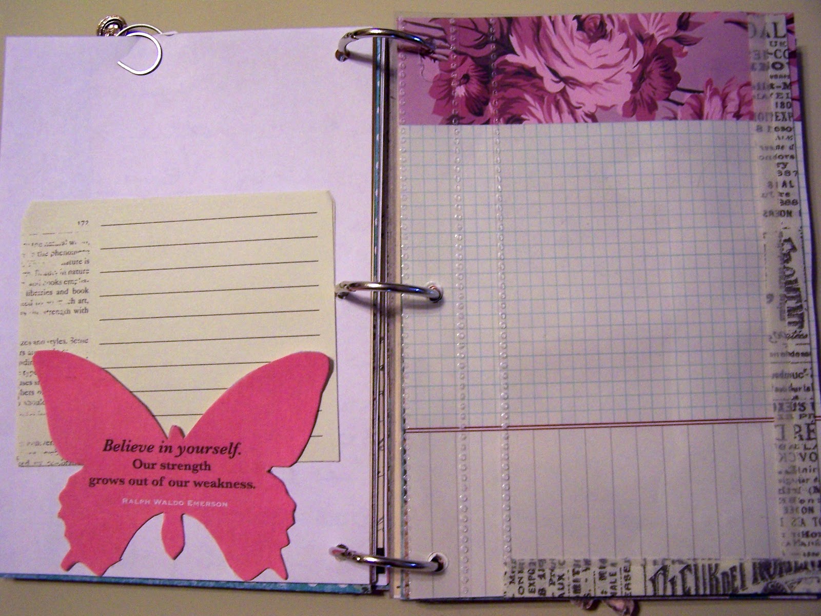 Scrapbooks and Journals: HOMEMADE SMASH BOOK TO SHARE FOR PINK SATURDAY