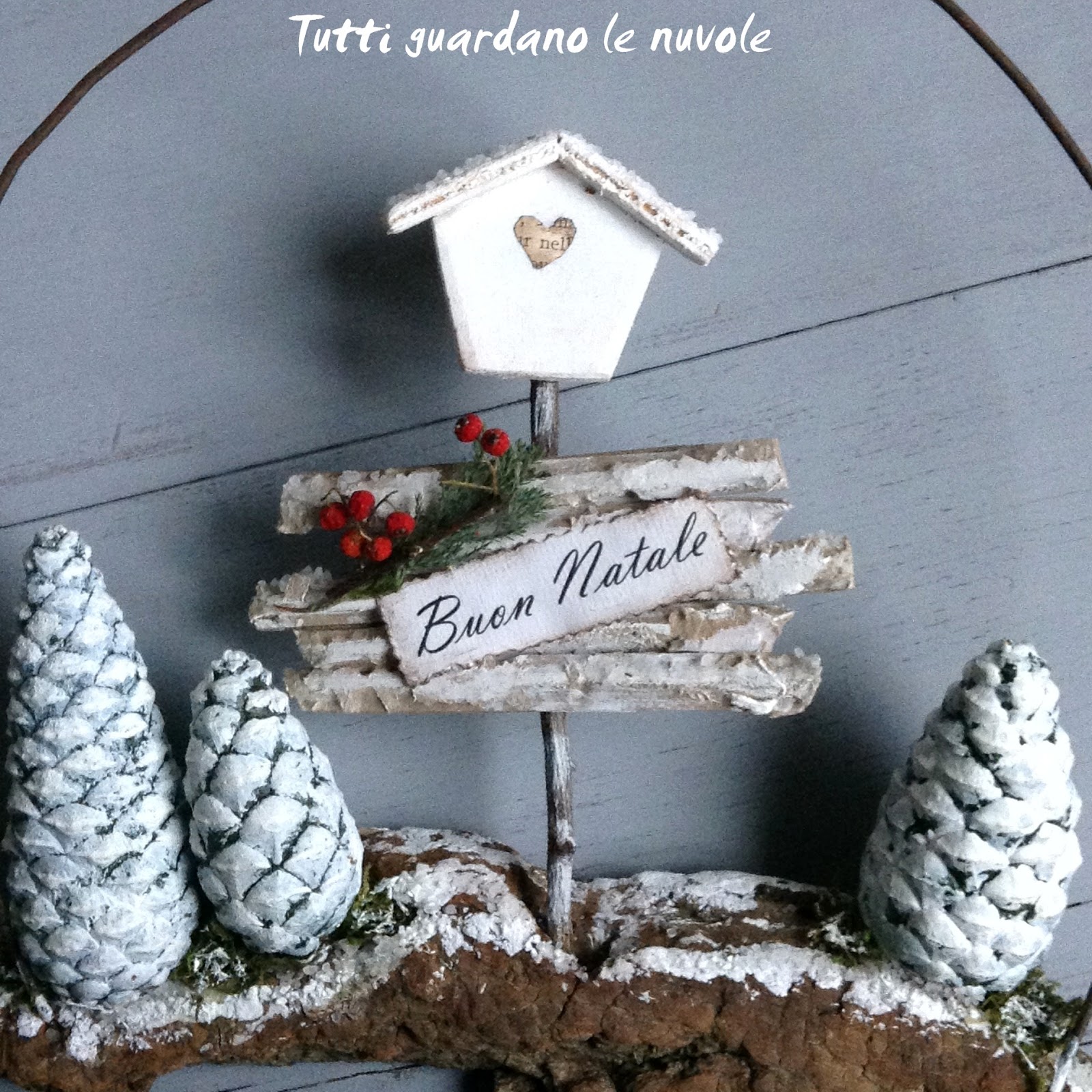 Diy Christmas decor with bark and wire - Diy Fun World