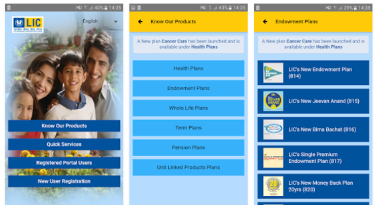 LIC Customer Mobile App - Youth Apps