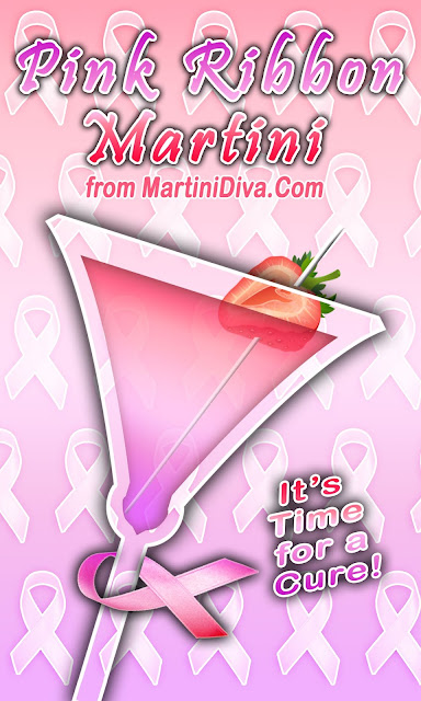 The MARTINI DIVA: The PINK RIBBON MARTINI for Breast Cancer Awareness Month
