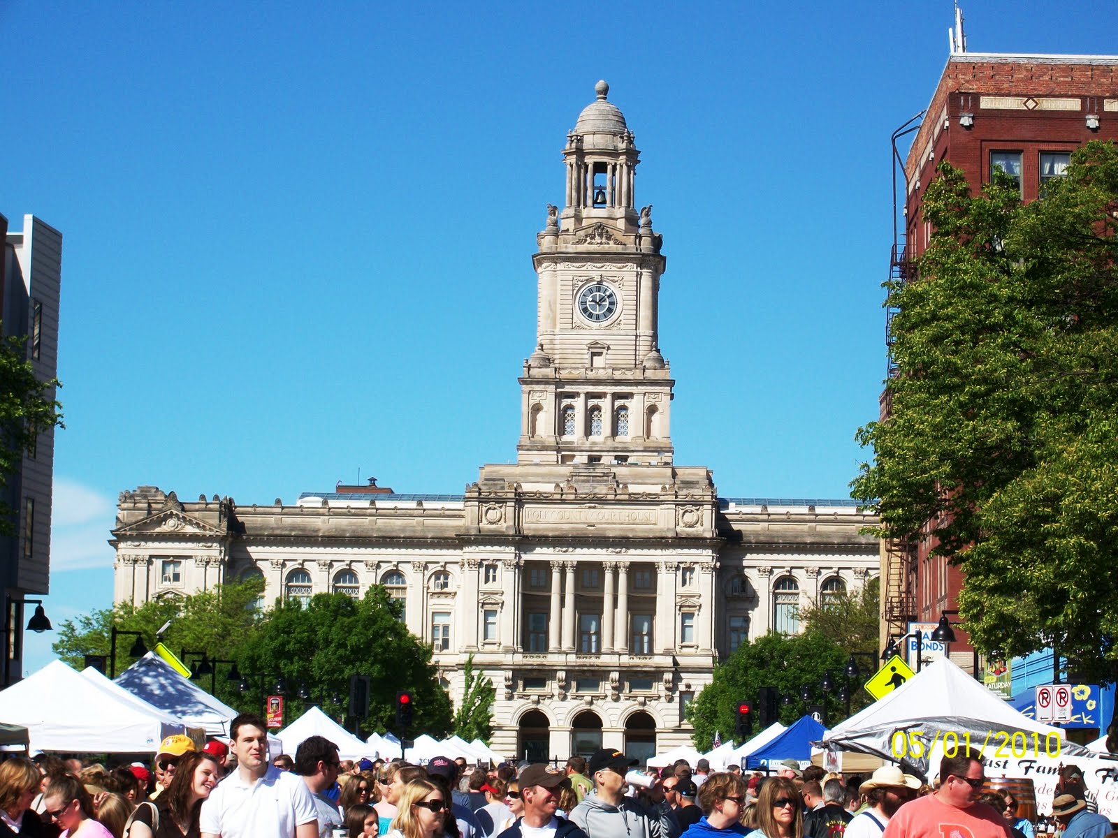 History and Culture by Bicycle: Polk County Iowa Courthouse