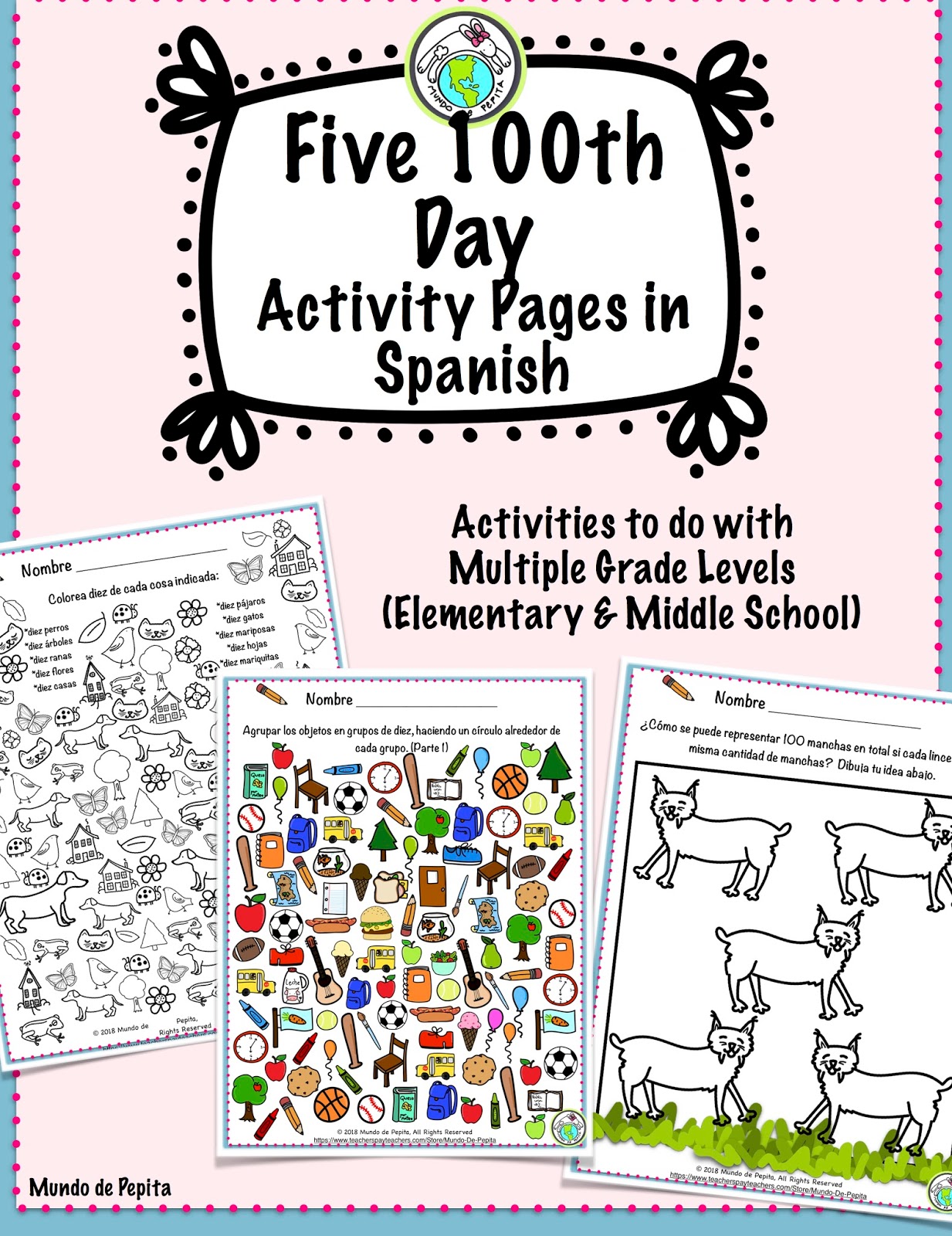 3 Activities to Celebrate 100th Day of School in Spanish Class | Mundo ...