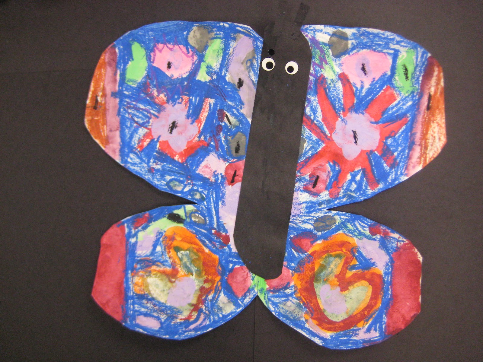 Experiments in Art Education: Symmetrical Butterflies