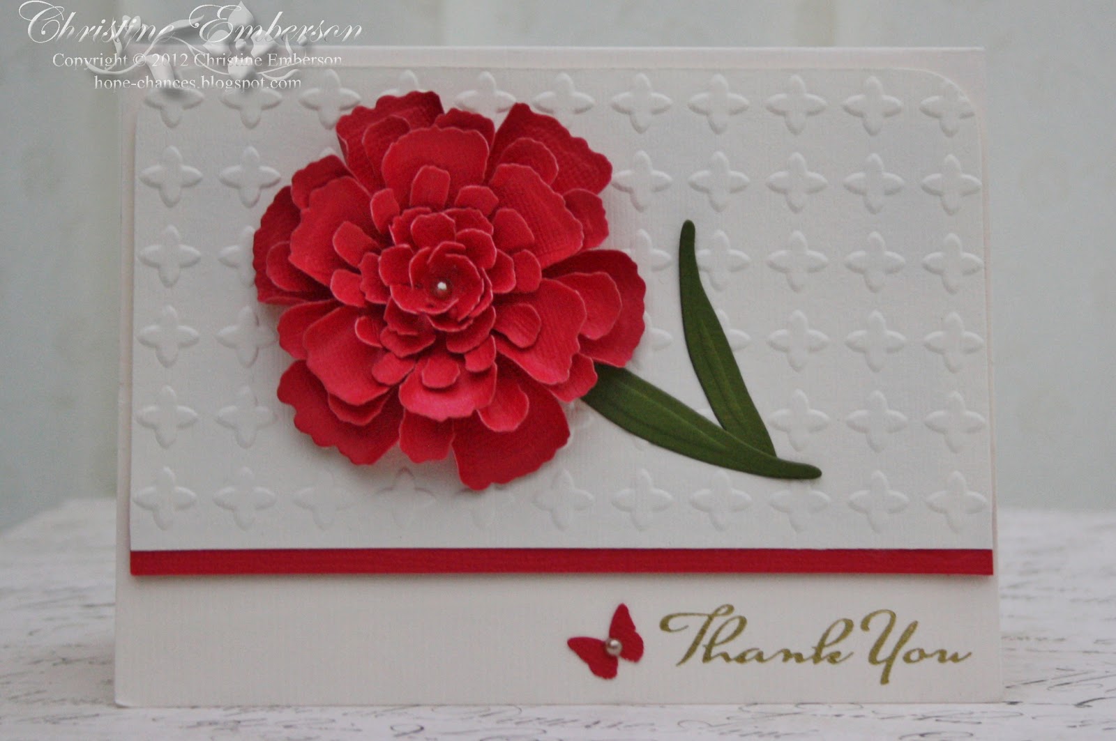 Hope & Chances Creativity: Carnation Card