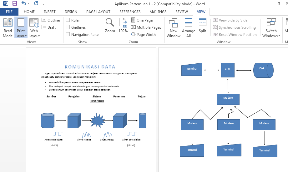 Cara Membuat Alur/Diagram Alir pada Ms. Word