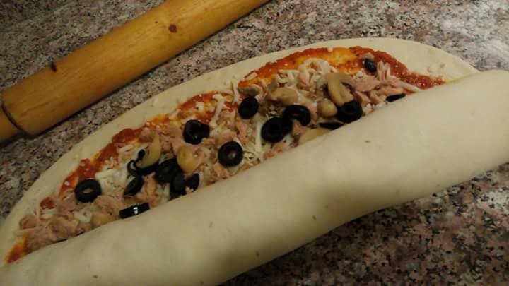 Recette du pizza roulé