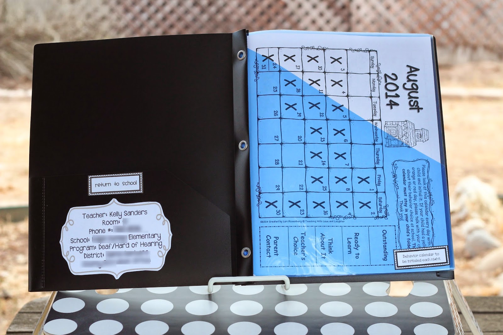 A View Into My Classroom: Take Home Folders