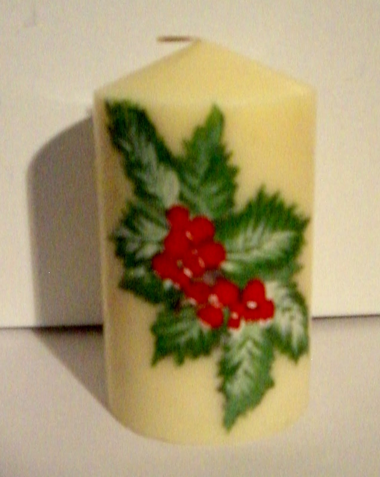 Yvonne's Craft Spot: Paint Fusion Christmas Candle