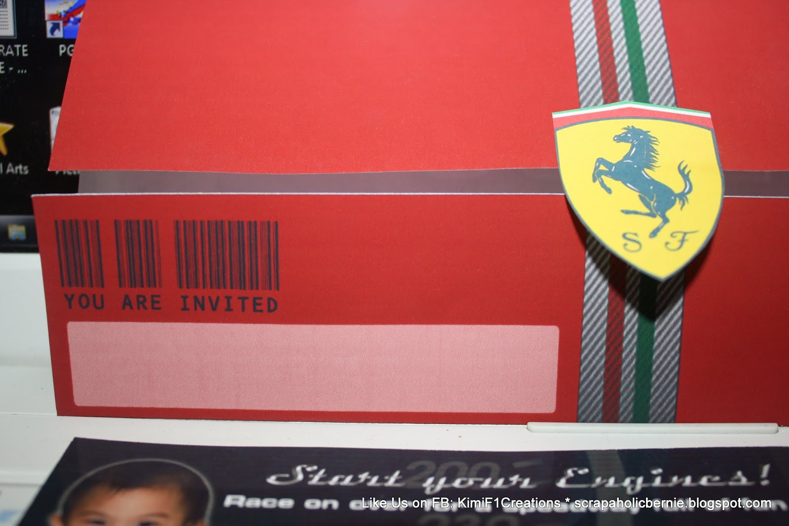 F1 Digital Scrapaholic: Theo's F1 Theme Birthday Invitation and Printables