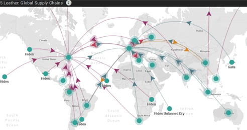 The History Of Leather - Original Global Map