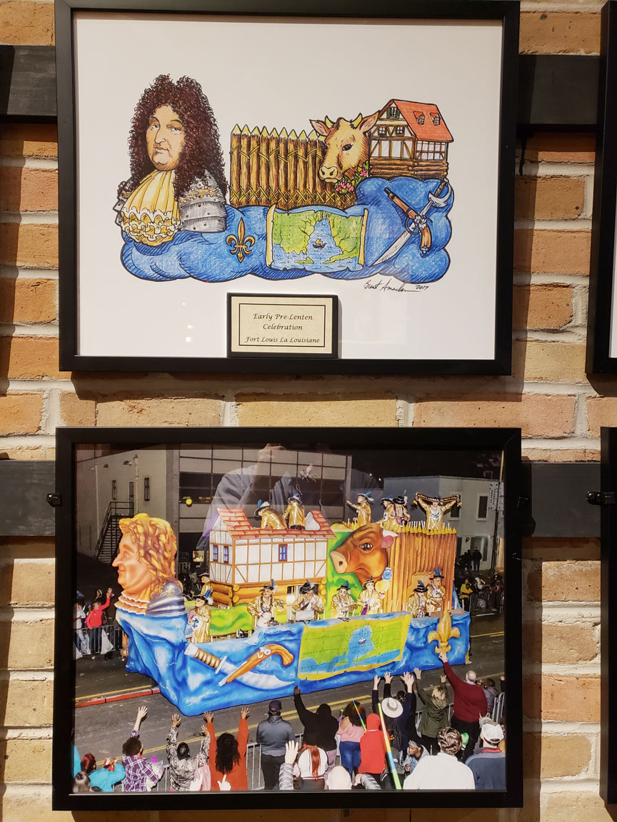 The BRENTOONS Blog: Mystic Stripers Drawings At Mobile Carnival Museum