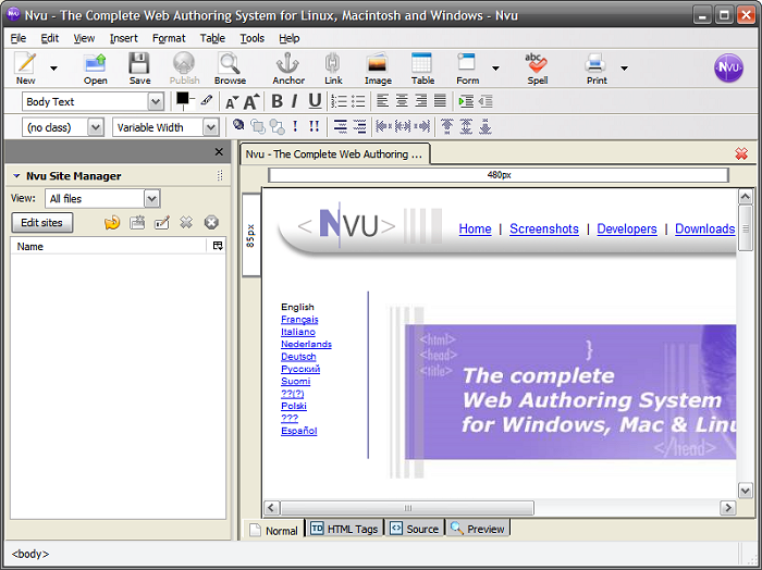 Portable Apps: KompoZer Portable