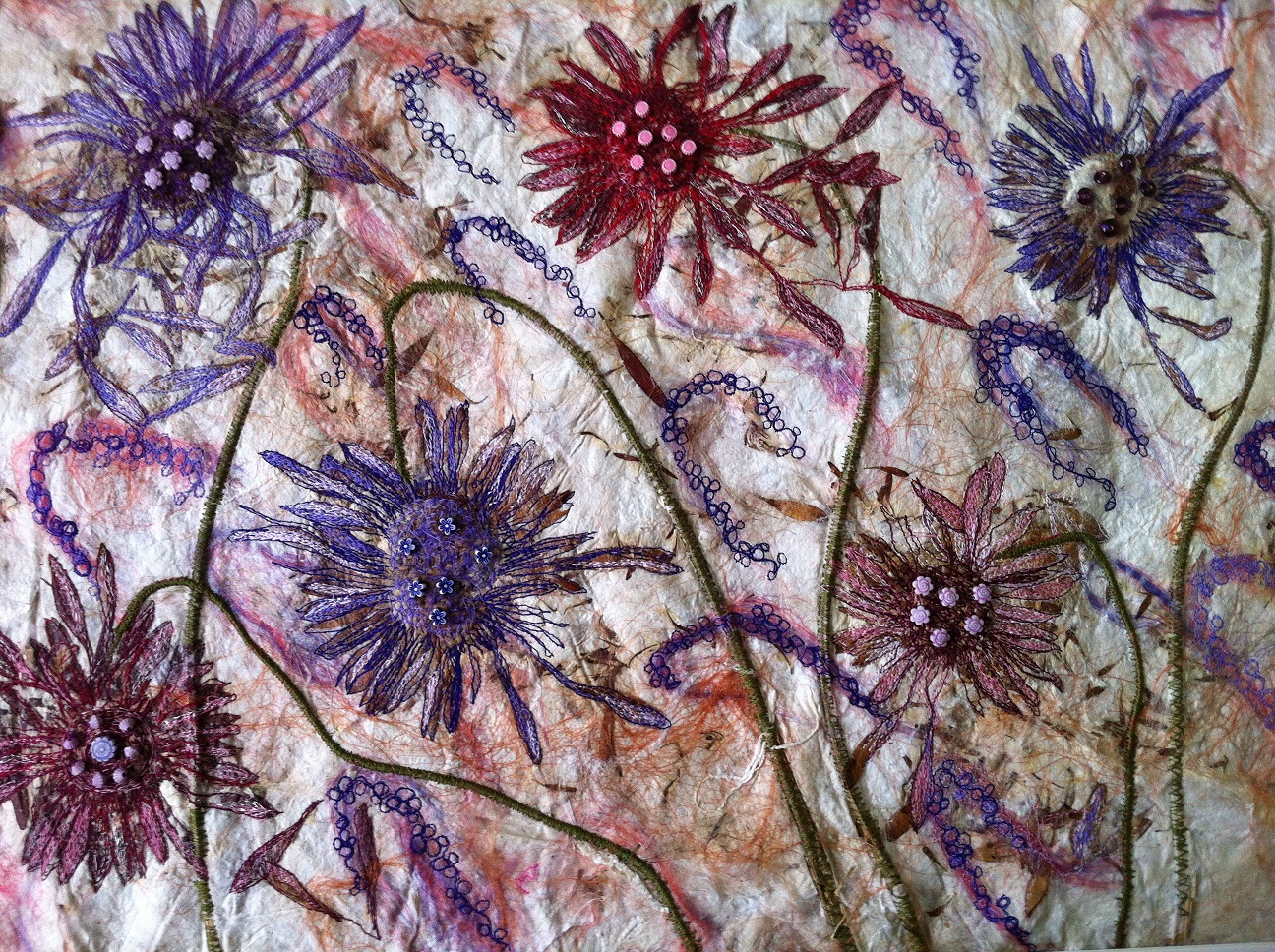 Lindisfarne Gospels 1000 Creations: Wendy Stanger Textile Artist