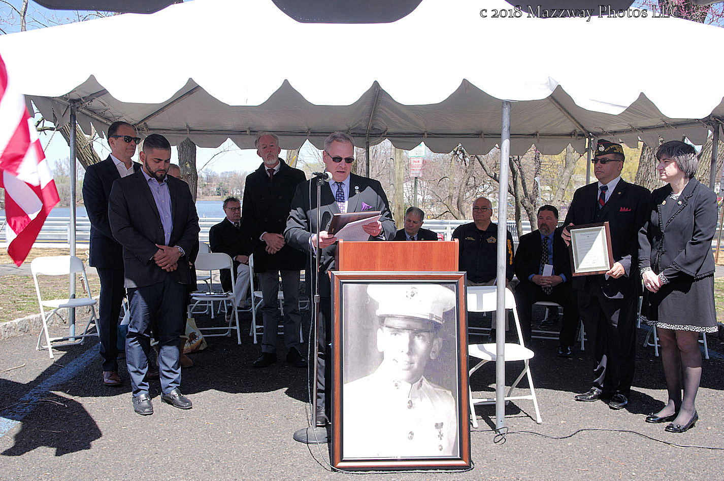 Bogota Blog NJ: Re-dedication of the Lt. William C. Ryan (USMC) Bridge