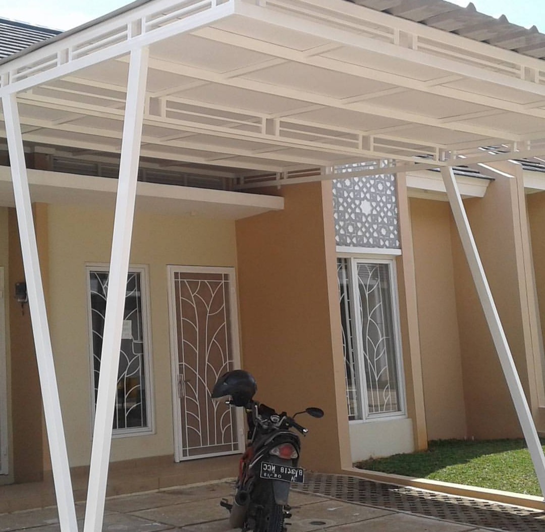 MODEL KANOPI|CANOPY GARASI RANGKA DOBLE MINIMALIS TERBARU 2023 terbaru ...