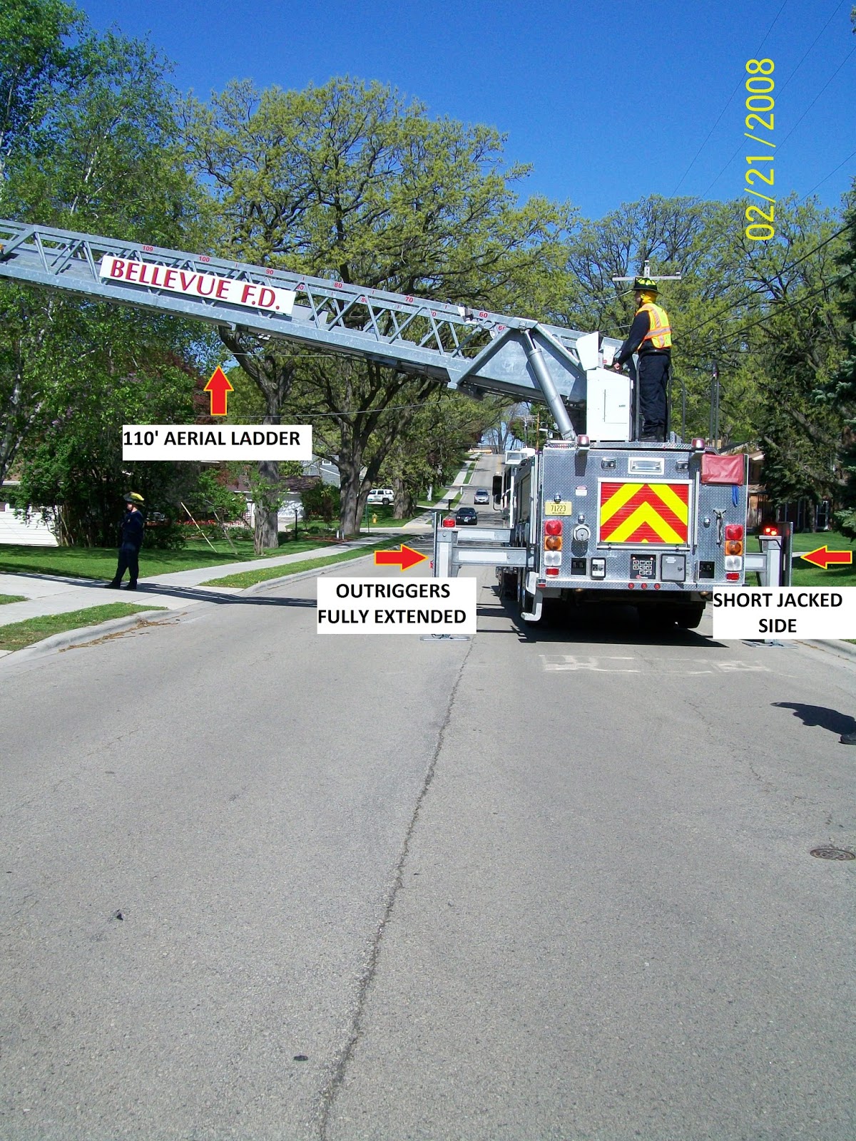 Village of Bellevue: Fire Department Aerial Training