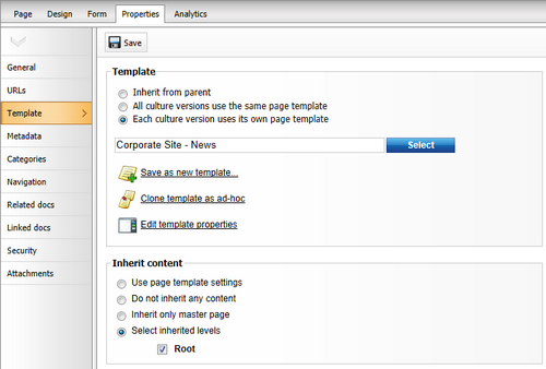 Kentico Tutorials: Visual Inheritance Configuring In Kentico