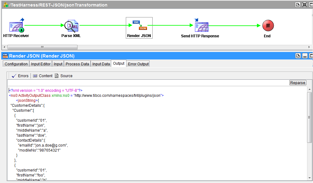 TIBCO | Working with REST and JSON Plugin