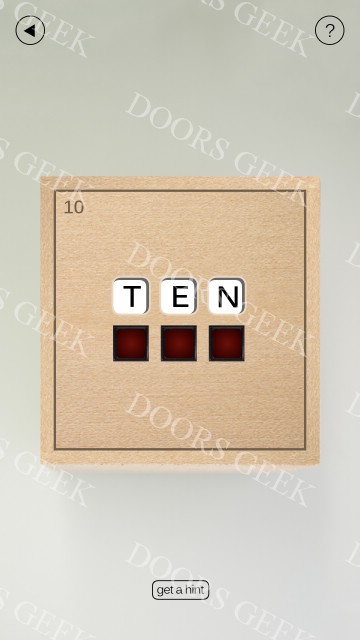 What's inside the box? Level 10 Solution ~ Doors Geek