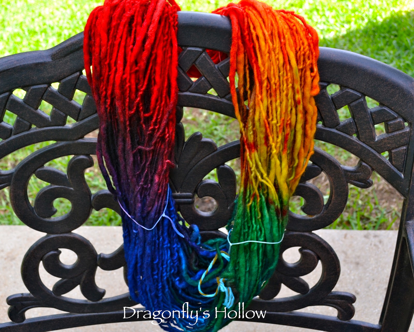 Dragonfly's Hollow: DIY Funky Rainbow Dreads