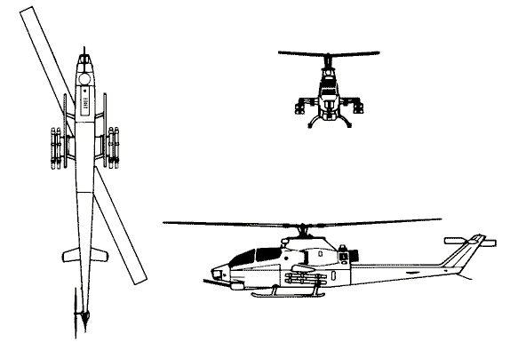 Aerei: Bell 209 AH-1 Cobra Scheda tecnica