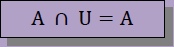 Matematicas para Todos: Conjunto Universal