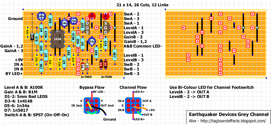 Guitar FX Layouts: Earthquaker Devices Grey Channel