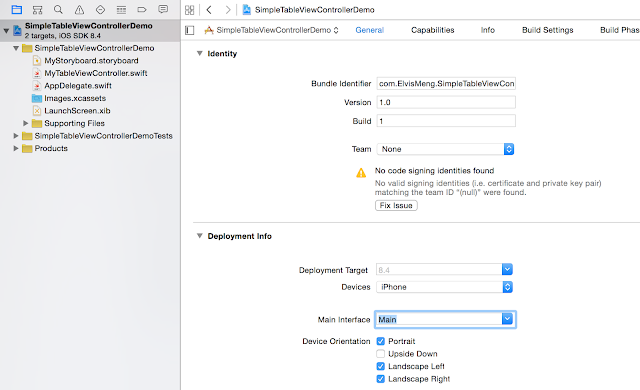Apple Swift Programming: Error: Could not find a storyboard named 'Main' in bundle NSBundle