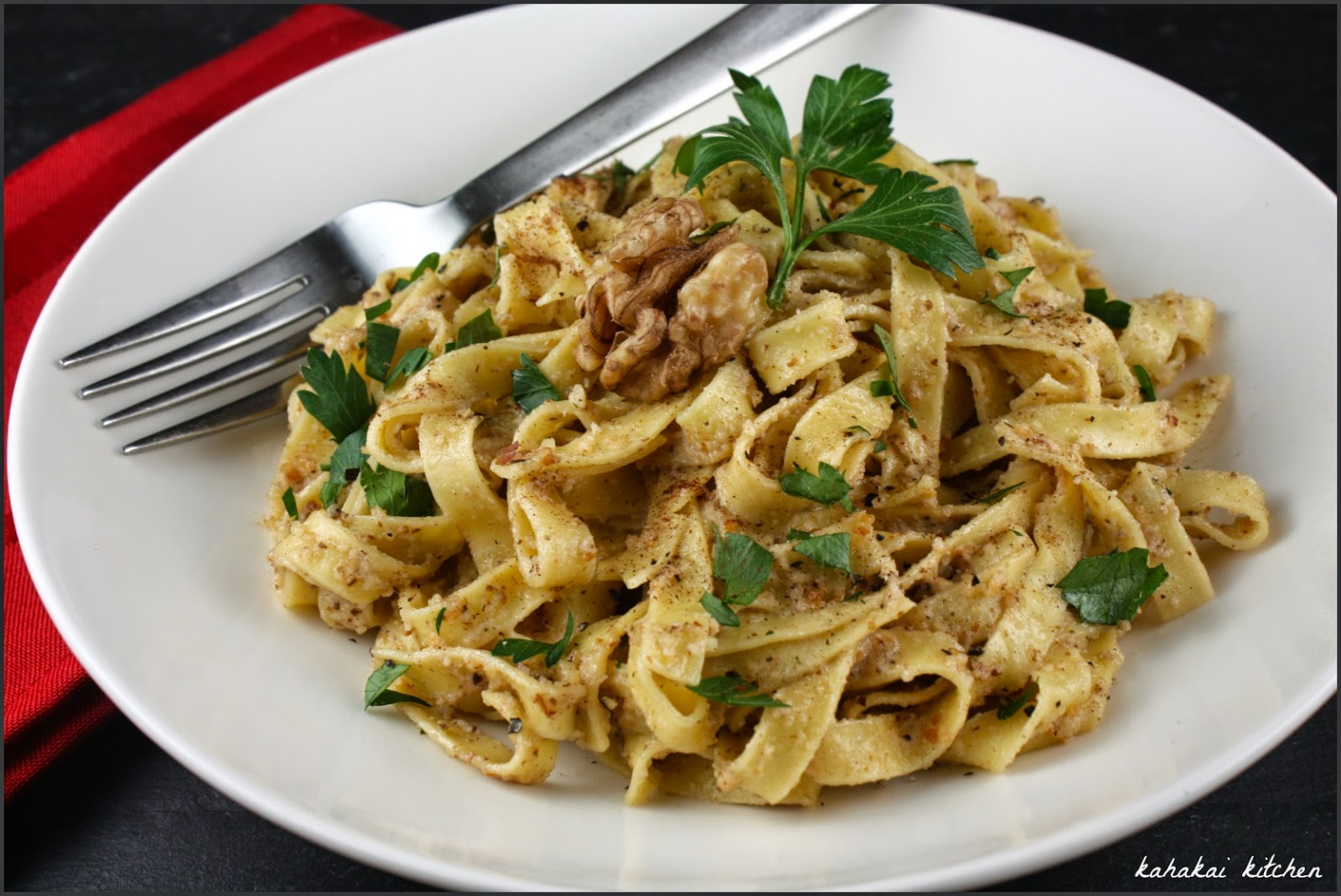 Kahakai Kitchen: Fresh Pasta with Roasted Walnut Sauce for Cook the ...