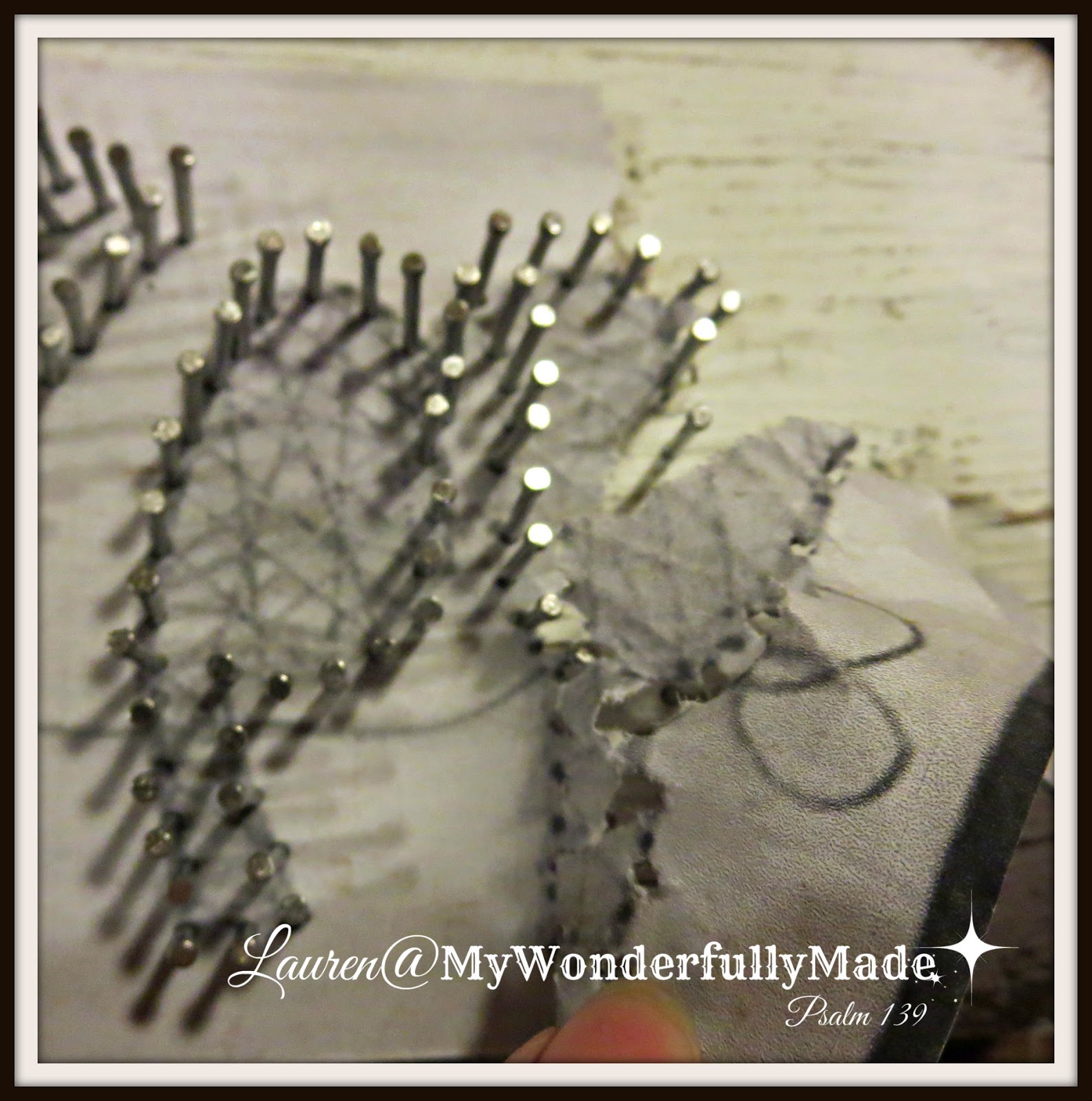 "Wonderfully Made": Birds On A Wire String Art