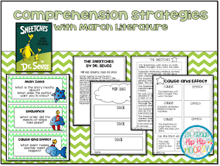1st Grade Hip Hip Hooray!: Teaching Comprehension Strategies with March ...