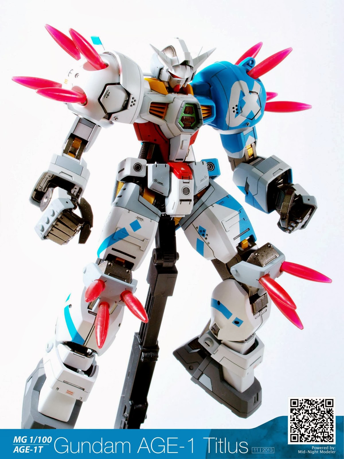 GUNDAM GUY: MG 1/100 Gundam AGE-1 Titus - Customized Build