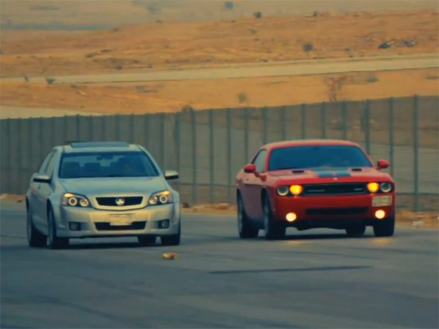 New Super Car 2012: Holden Caprice SS Drag Races a Dodge Challenger SRT8